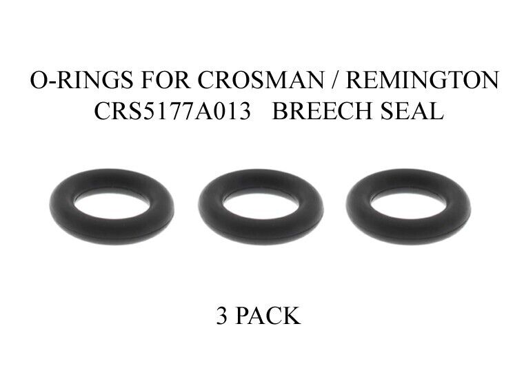 O-Rings For Crosman / Remington / CRS5177A013 Breech Seals (3 Pack)