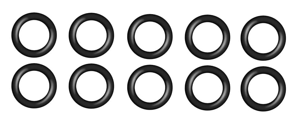 O-Rings For Soft Nose Propane Tank Cylinder P.O.L. Fittings - 10 Pack